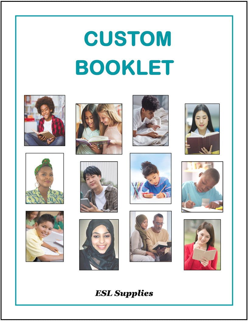 Custom Booklets- ESL ELD English Language Classroom Poster Chart – ESL ...