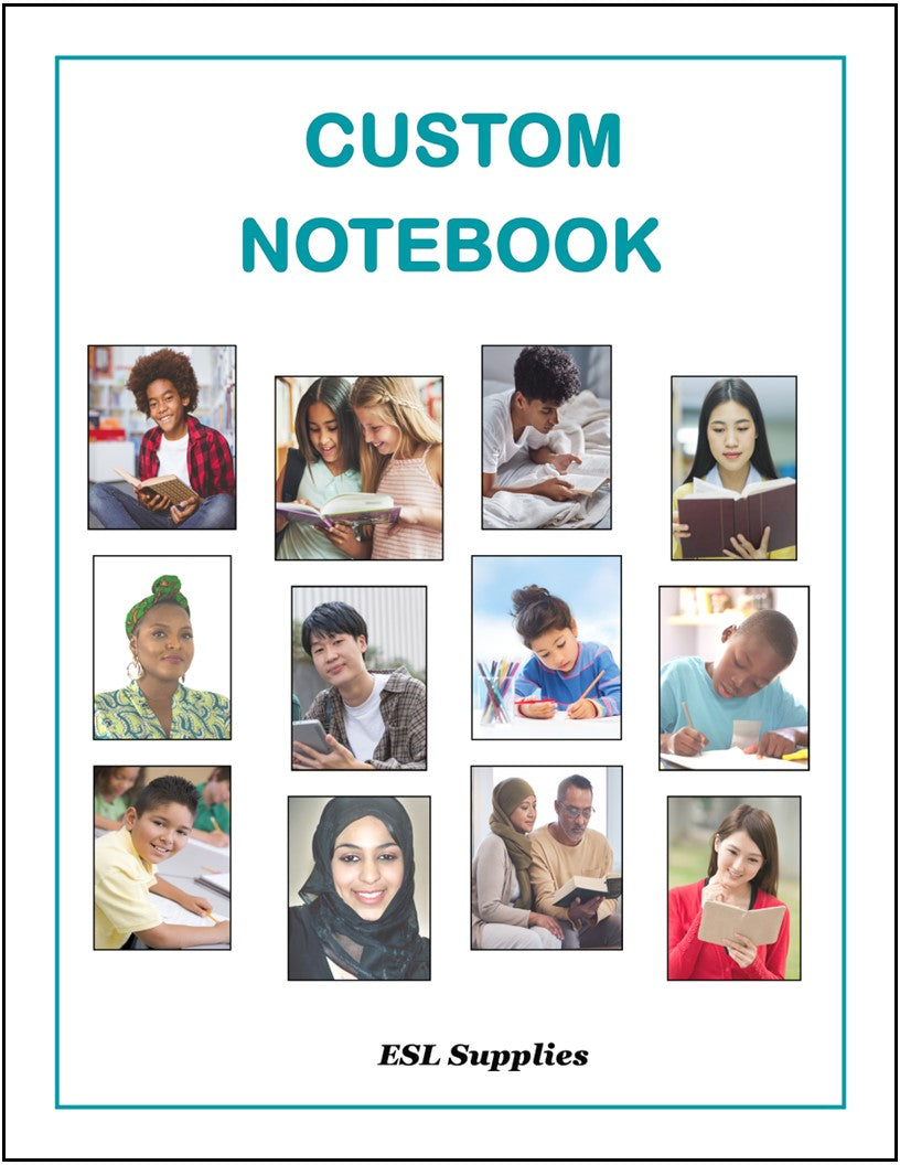 Custom Notebook ESL English Classroom Poster Chart – ESL Supplies LLC